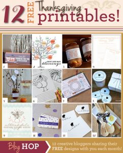 Printable Thanksgiving Bread Wraps + 12 More Thanksgiving Printables