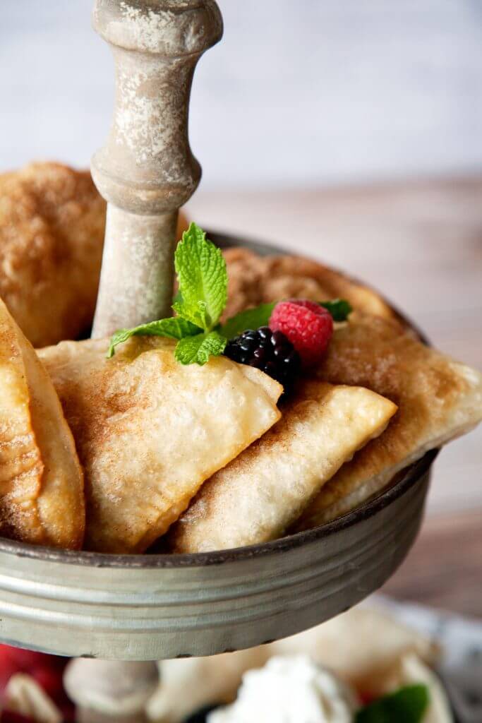 Tortilla Desserts Two Ways - Berry Hand Pies and Tortilla Bowl Sundaes