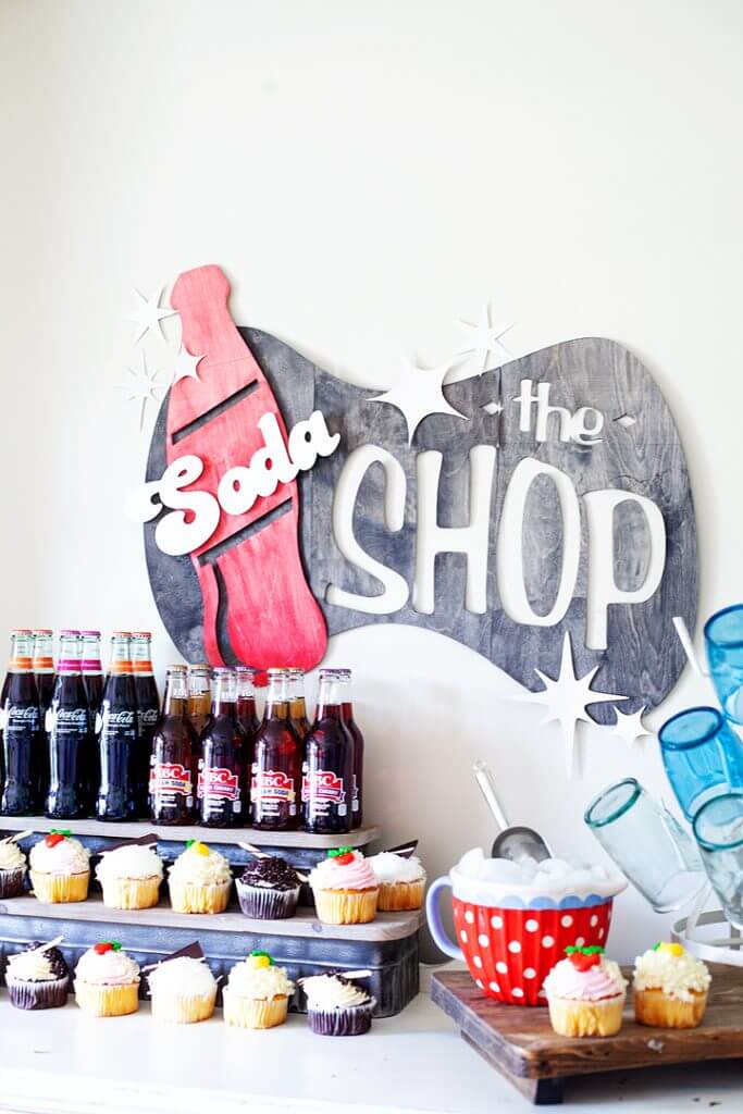 Soda Shop Wood Sign • The BEST 10 Tips for Working with the Cricut ...