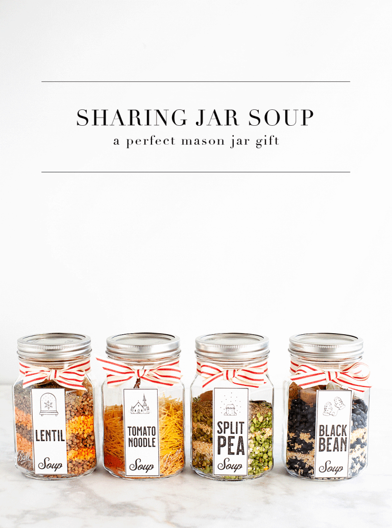 Soup Mix Sharing Jars – The Best Gifts Come in Jars • Whipperberry